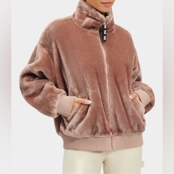 UGG | Jackets & Coats | Ugg Laken Sherpa Pink Teddy Jacket Plush | Poshmark